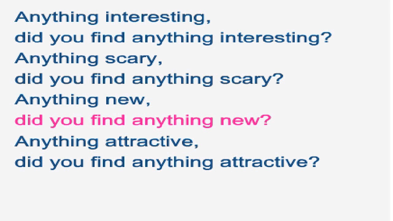 냉장고 영어챈트 did you find anything interesting - YouTube