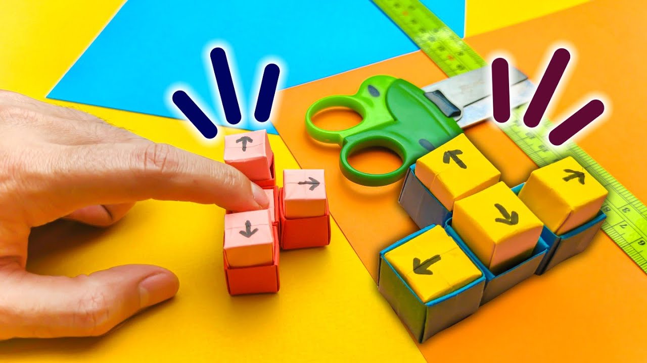 Create a Cute Origami Button Keyboard without Glue || Craft an Adorable ...