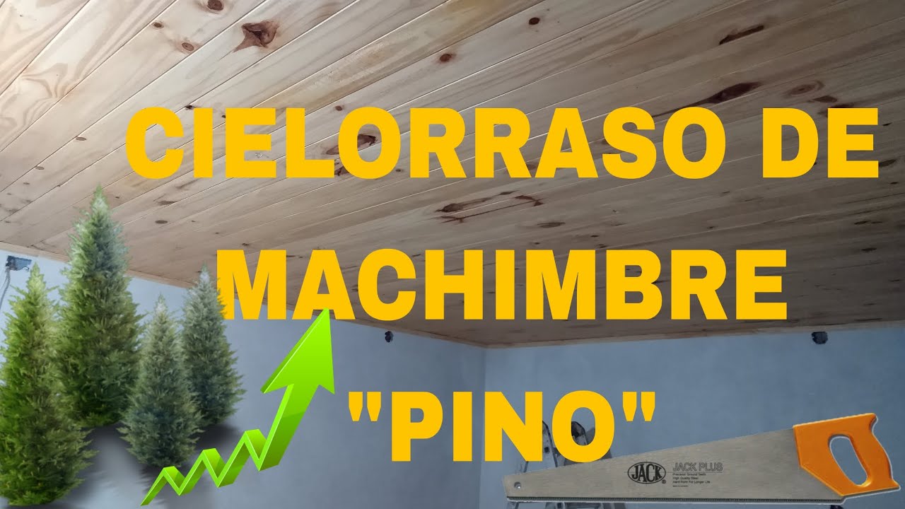 ¿CÓMO COLOCAR CIELORRASO DE MACHIMBRE?- PINO- CORTE DE CORNISA Y ...