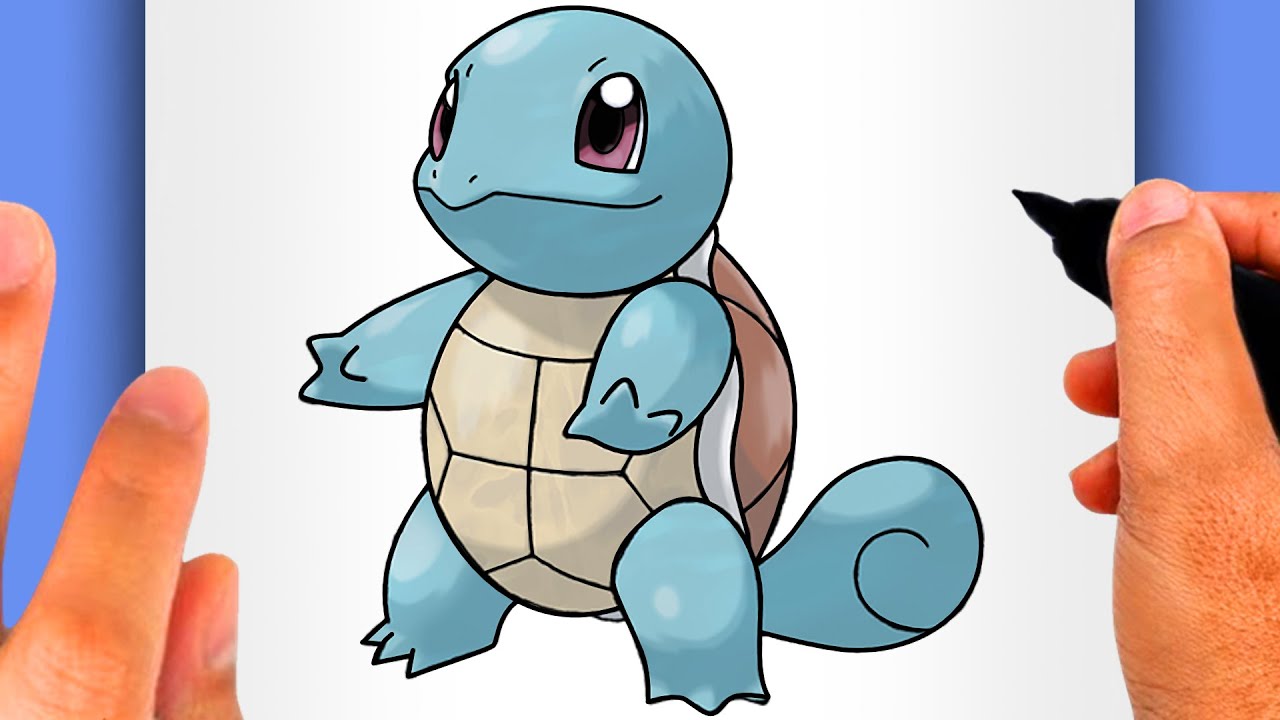 HOW TO DRAW SQUIRTLE - How to Draw Pokémon Nº 0007 (EASY POKÉMON ...