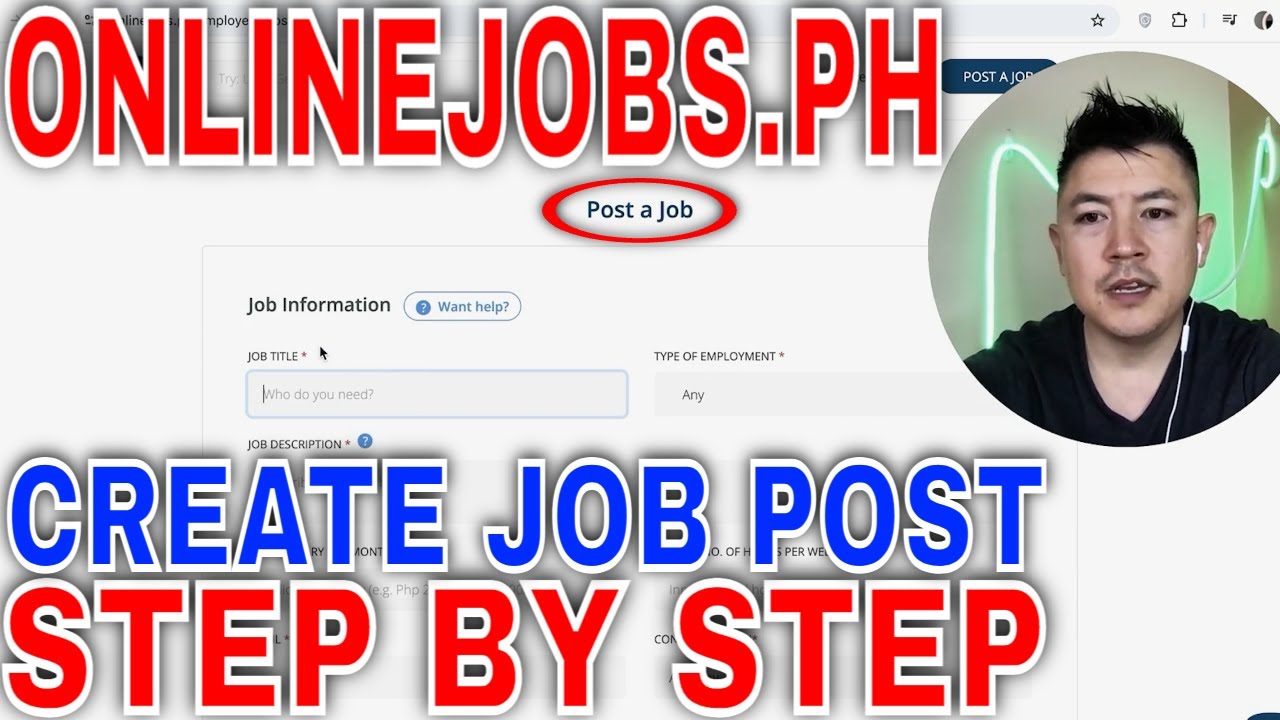 How To Create Job Post On OnlineJobs 🔴 - YouTube