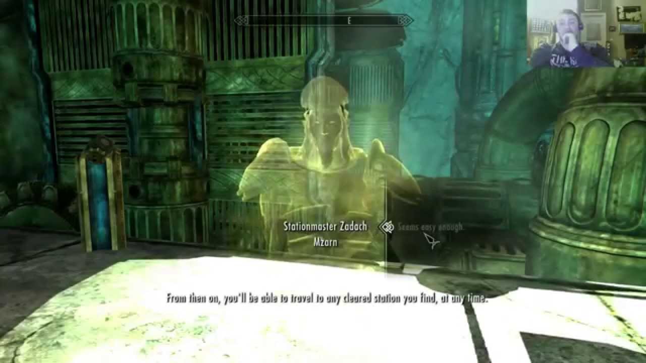 Skyrim Blackreach Railroad Mod: Epic Train - YouTube