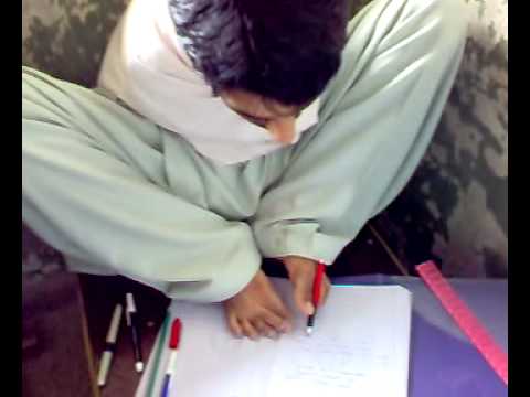 A student who has no arms and he is writing with his feet .mp4 - YouTube