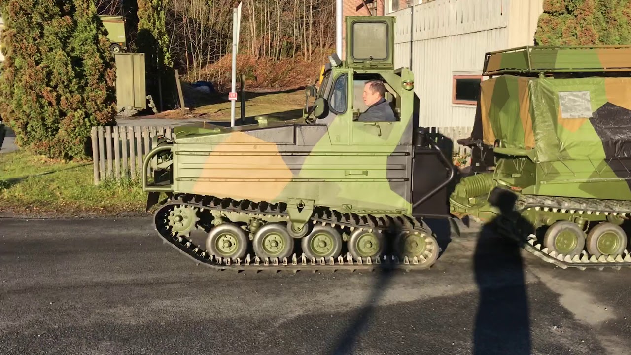 Tracked swedisch amphibious Volvo BV-202 Bandvagn test drive - YouTube