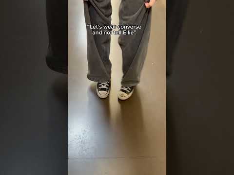 Let’s wear converse without Ellie day 🤪#funny #converse #vans #girly #shoes #besties #trending
