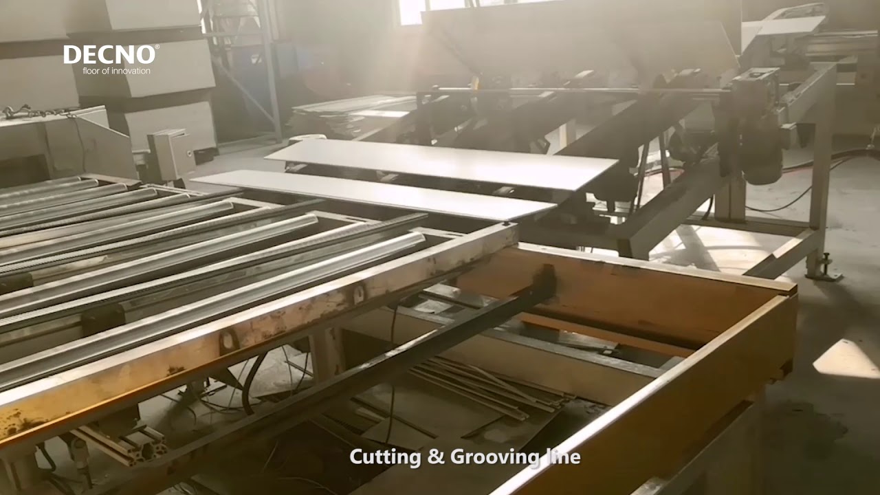 SPC Flooring Production Process--DECNO - YouTube