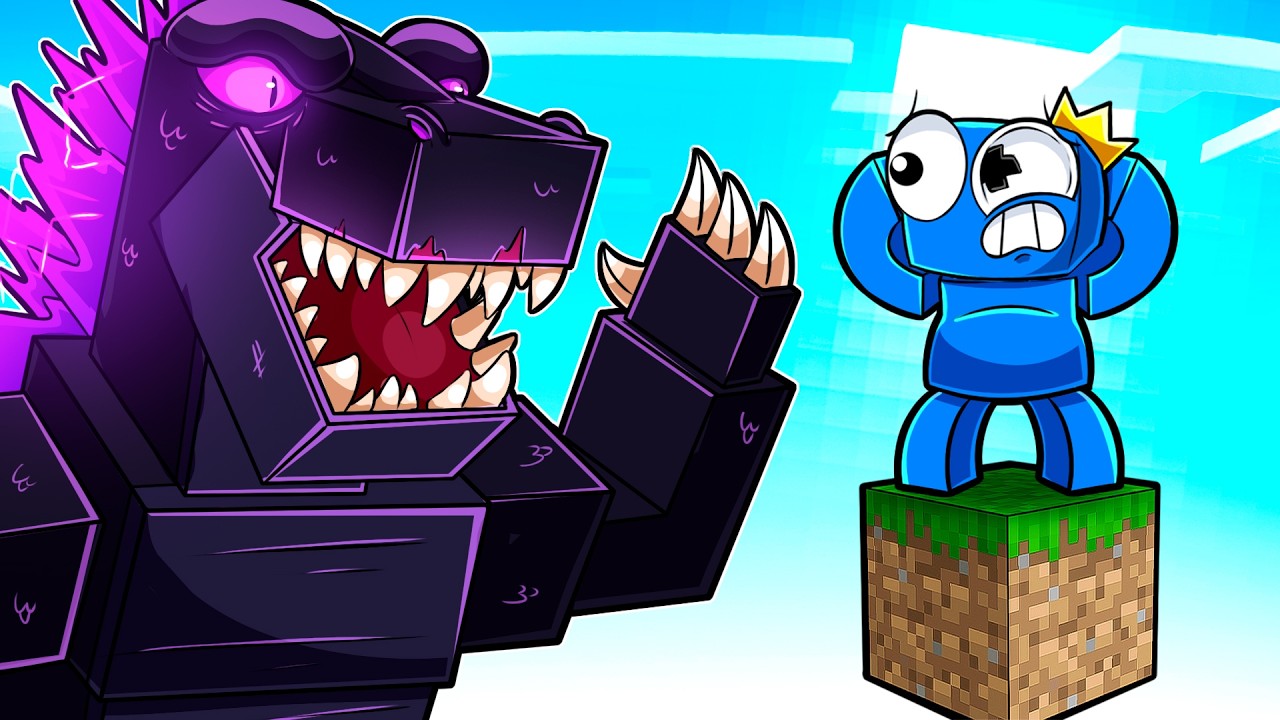 GODZILLA ONE BLOCK in Minecraft! (Baby Godzilla to ADULT) - YouTube