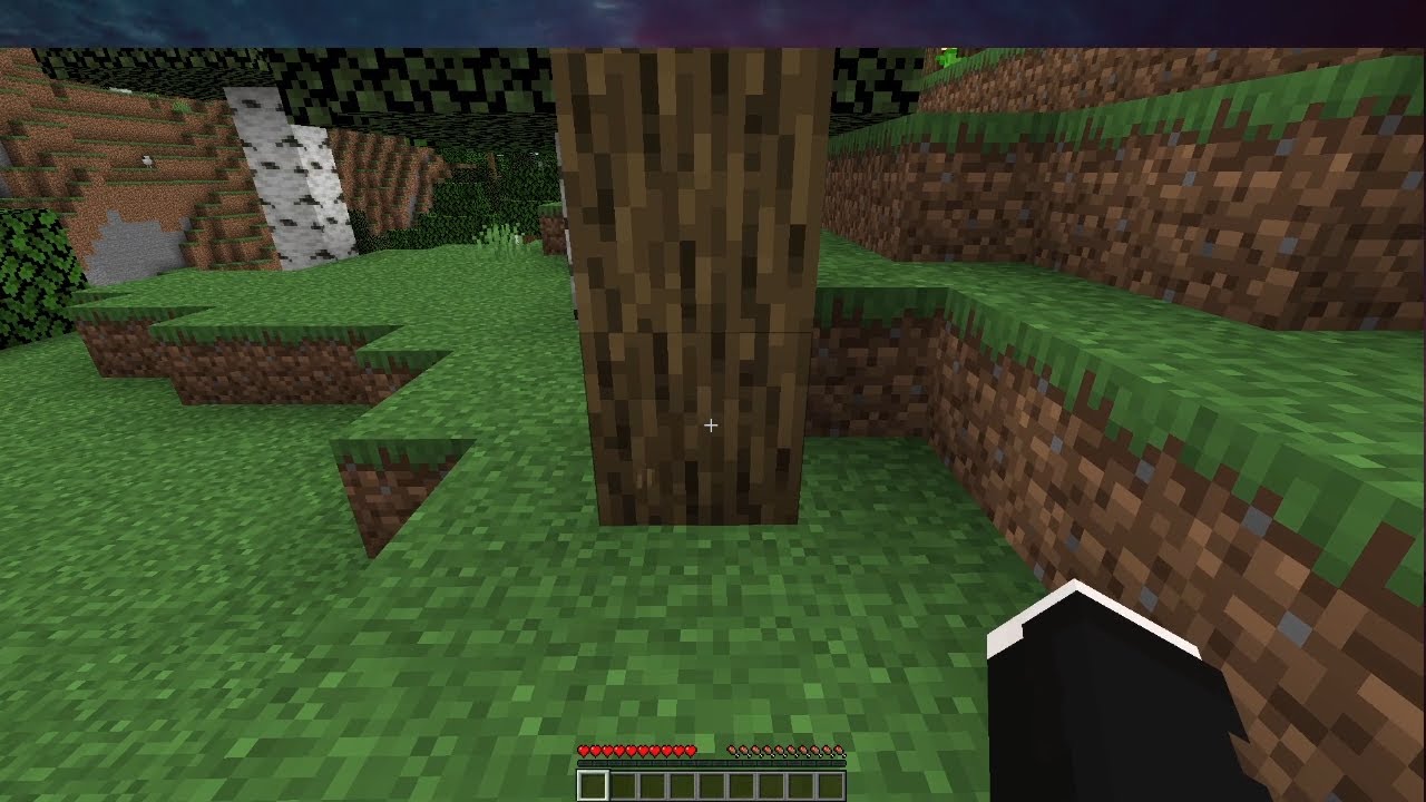 How to cut wood in minecraft - YouTube