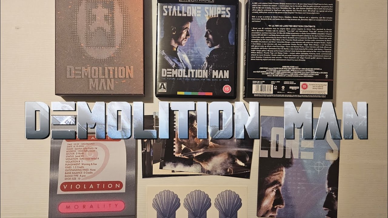 Unboxing the new Demolition Man 4K Collectors Edition from @Warner Bros ...