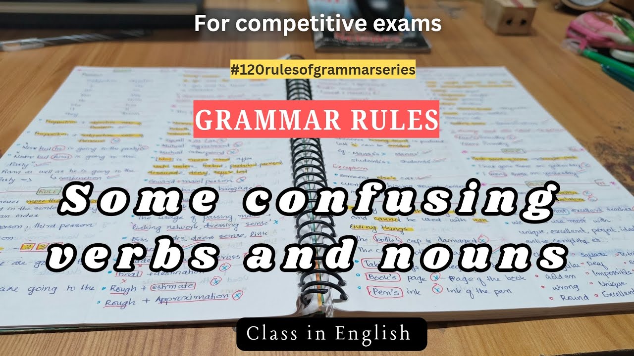 Confusing verbs and nouns 📌 Grammar rules 🔥 - YouTube