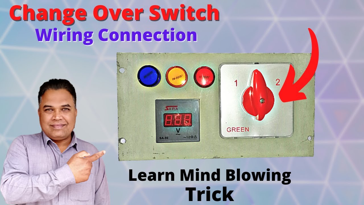 Electric Rotary Change Over Switch Connection and Installation - YouTube