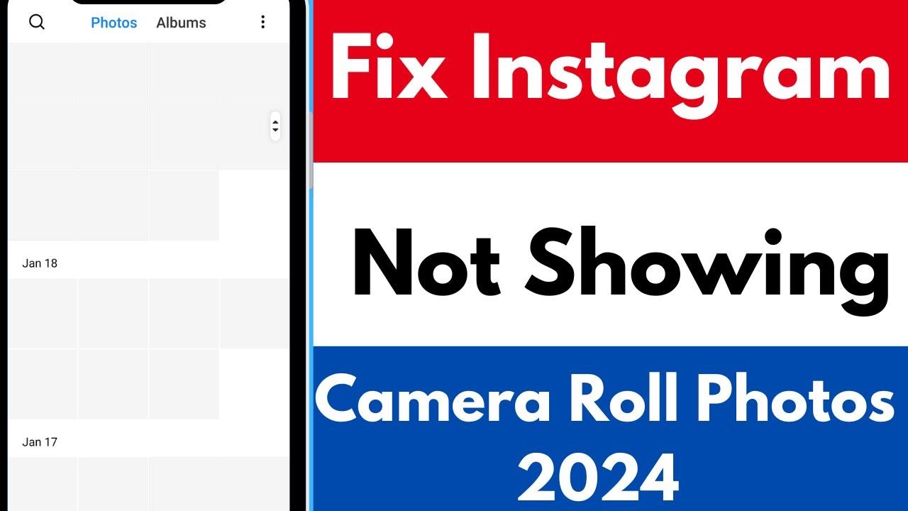 How to Fix Instagram Not Showing Camera Roll Photos 2024 - YouTube