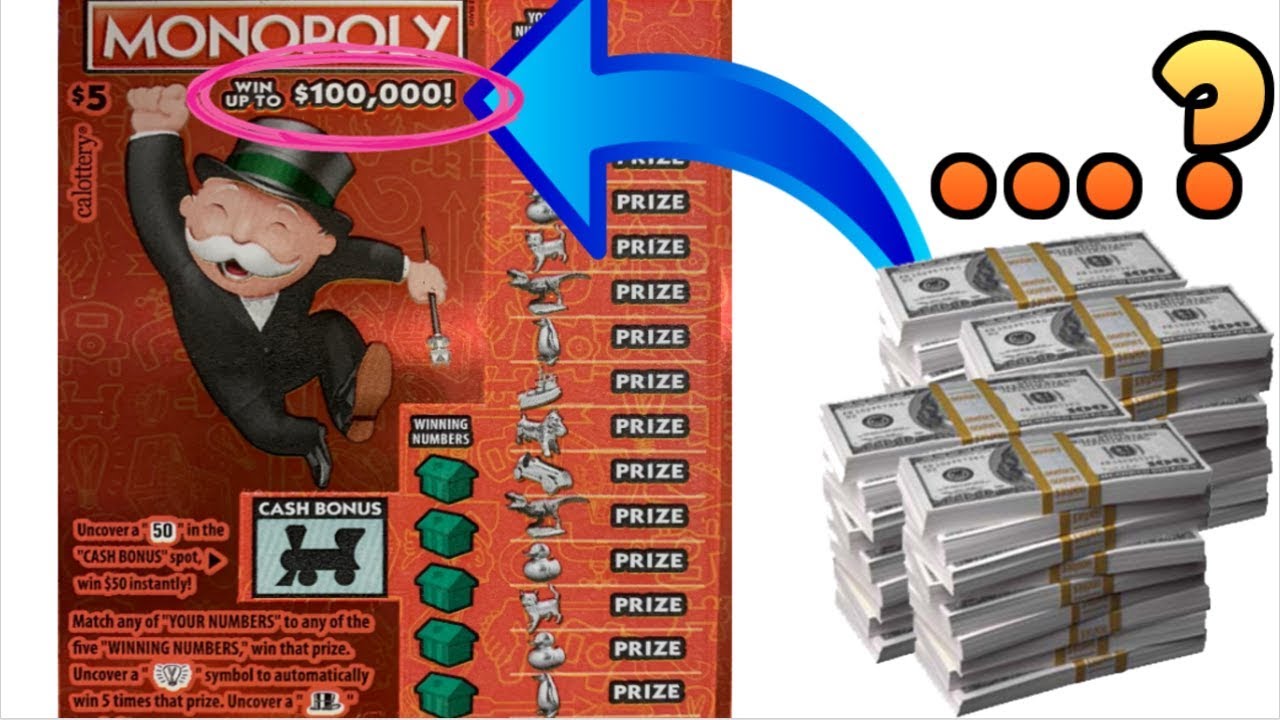 $100K PRIZE MONOPOLY SCRATCH OFF TICKETS 💰💰 - YouTube