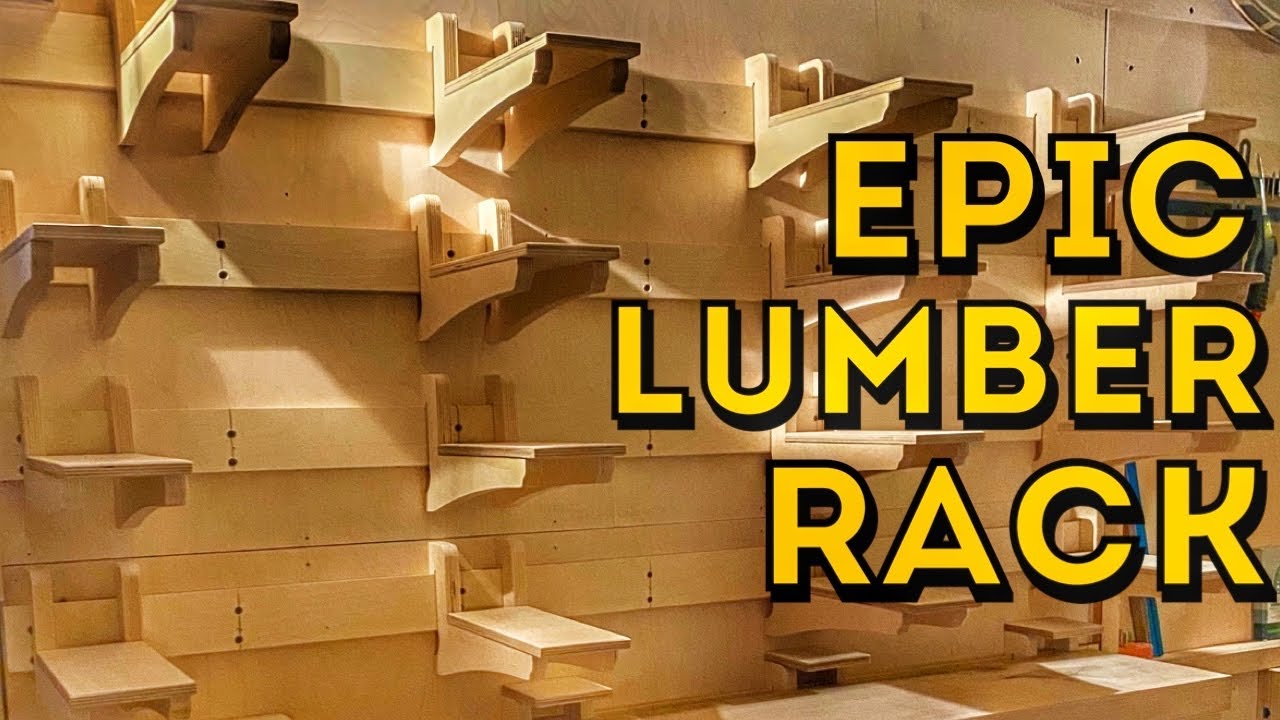 French Cleat Lumber Storage Rack - YouTube