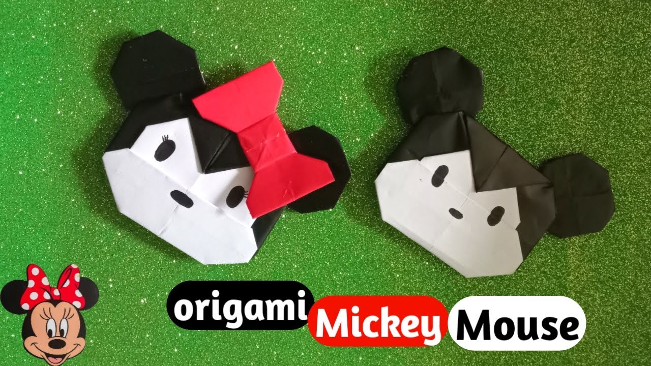 origami Mickey Mouse:make on easy origami mickey mouse (origami ...