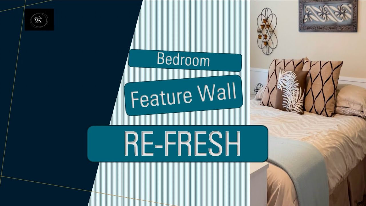 Easy Bedroom Refresh - Feature Wall Tutorial - YouTube