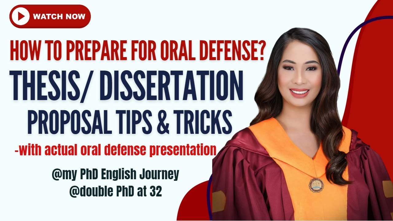 How to Prepare for an Oral Thesis/ Dissertation Defense? Tips and ...