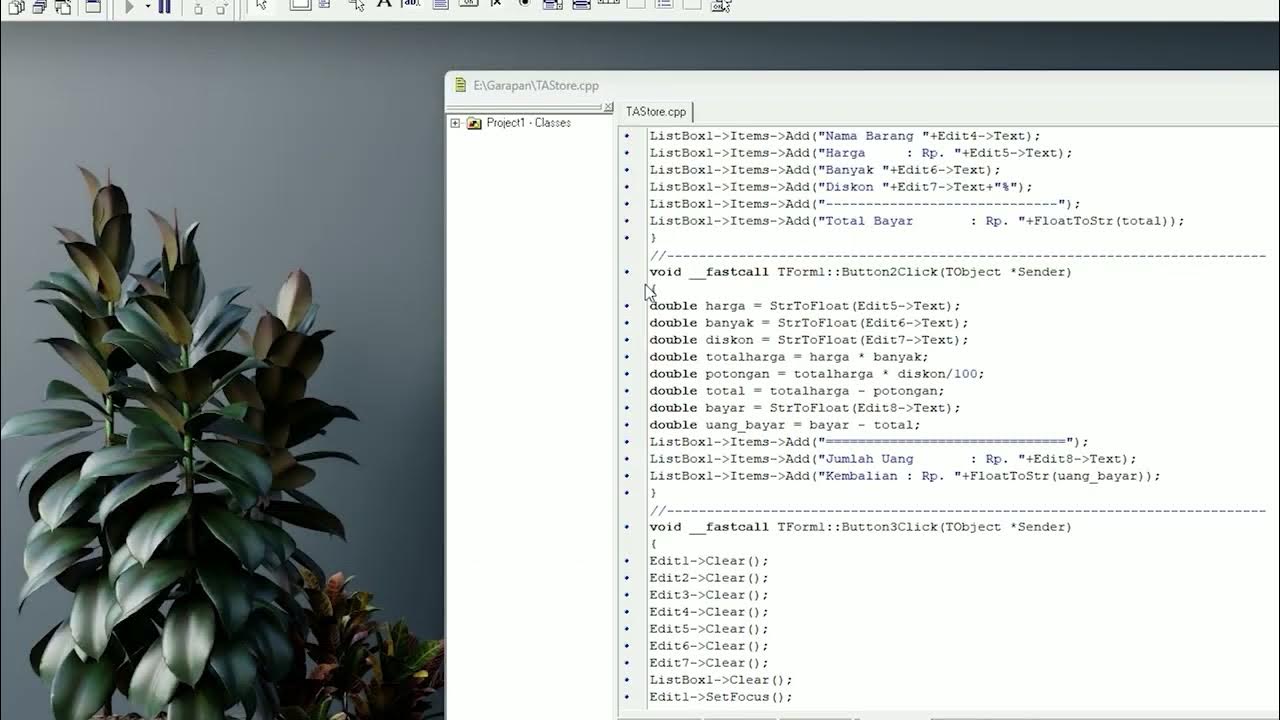 Tutorial Membuat Program Kasir Ada Notanya! C++ GUI Builder 6 - YouTube