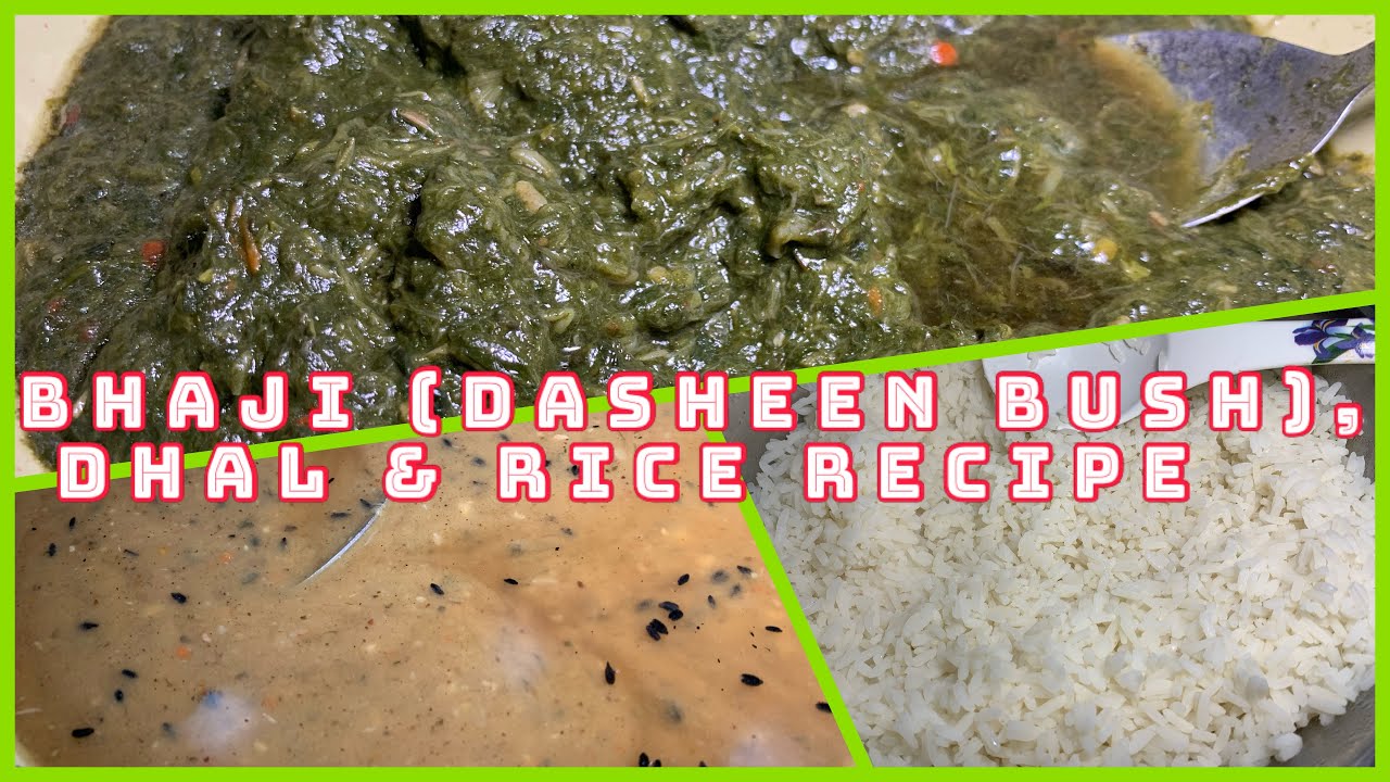 BHAJI (DASHEEN BUSH) | DHAL & RICE - YouTube