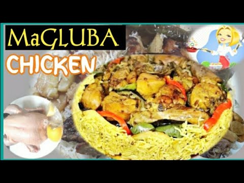 [MAQLOOBA RECIPE] CHICKEN mix RICE AND KINDS OF VEGETABLES (ARAB DISH ...