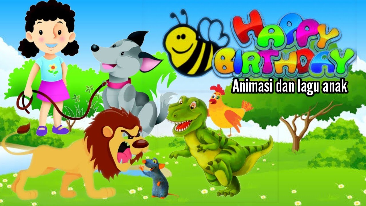 Happy birthday song |lagu selamat ulang tahun bahasa Inggris |kids song ...