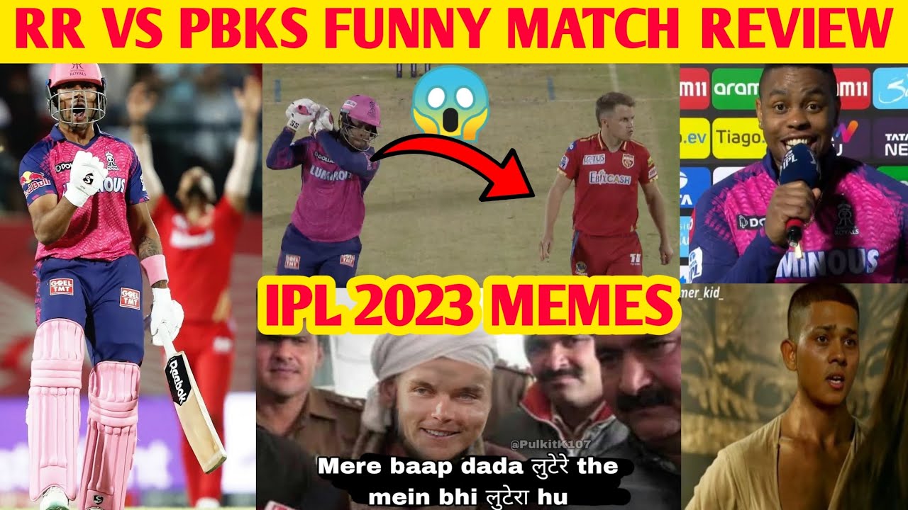 RR VS PBKS HIGHLIGHTS 2023 🔥 RR VS PBKS IPL 2023 MEMES 😂 IPL MEMES 2023 ...