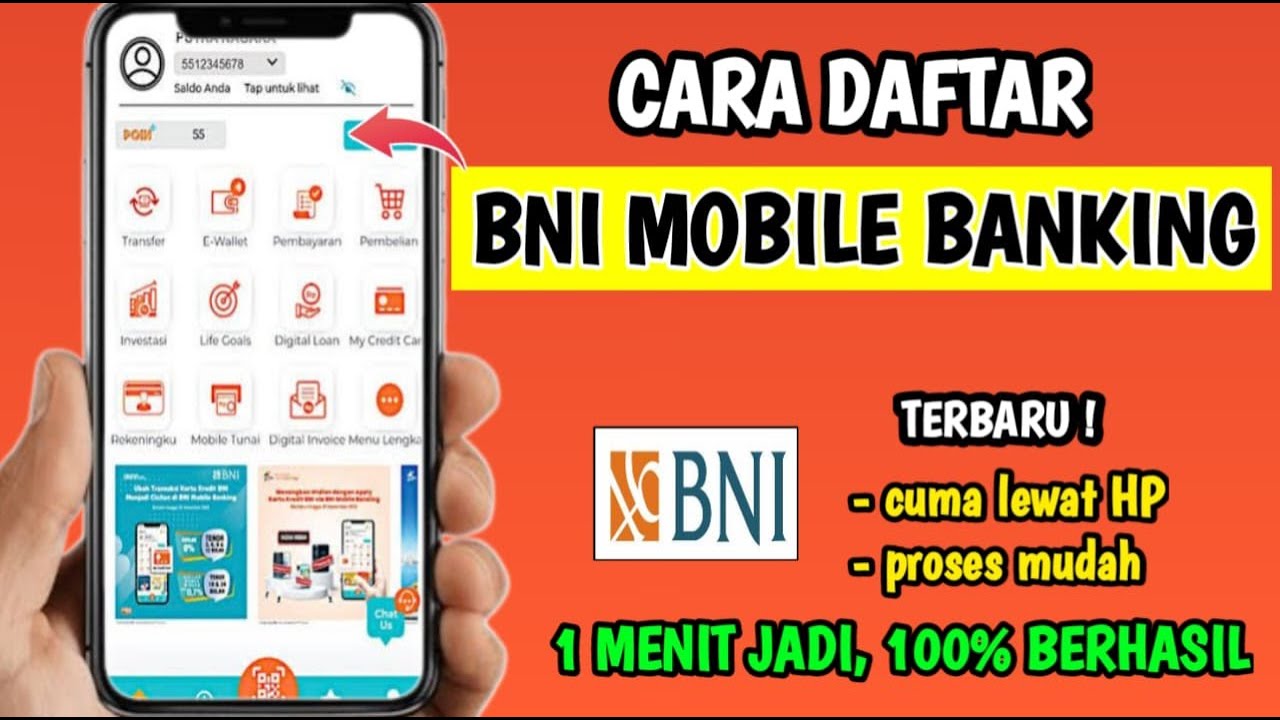 Cara Daftar BNI Mobile Banking | Cara Daftar M Banking BNI - YouTube