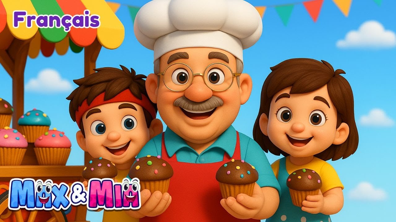 🧁 L’Homme aux Muffins | Chansons pour Enfants en 3D – Max et Mia - YouTube