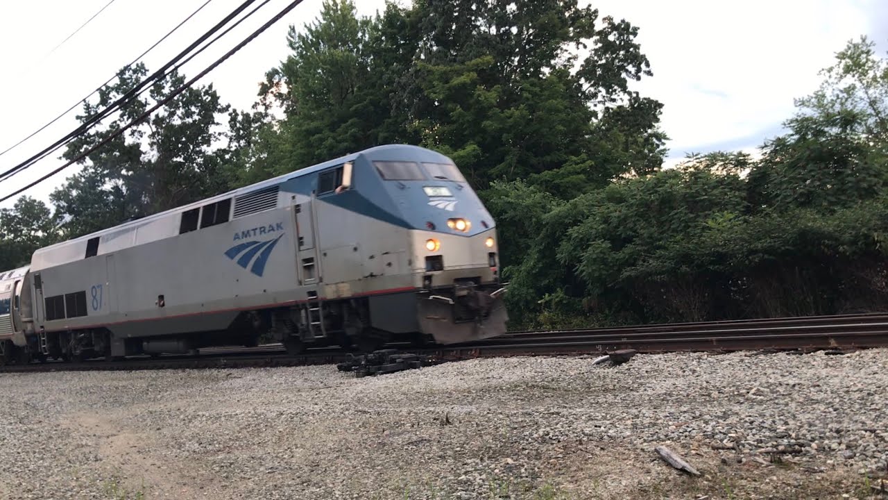 Amtrak 488 “ Valley Flyer “ in Greenfield, Ma On 7/10/2021 @ 19:52 hrs ...