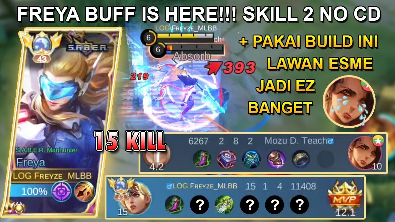 ESMERALDA LOOKS SO WEAK ! FREYA BUFF VS ESME BUFF | BEST BUILD TOP ...