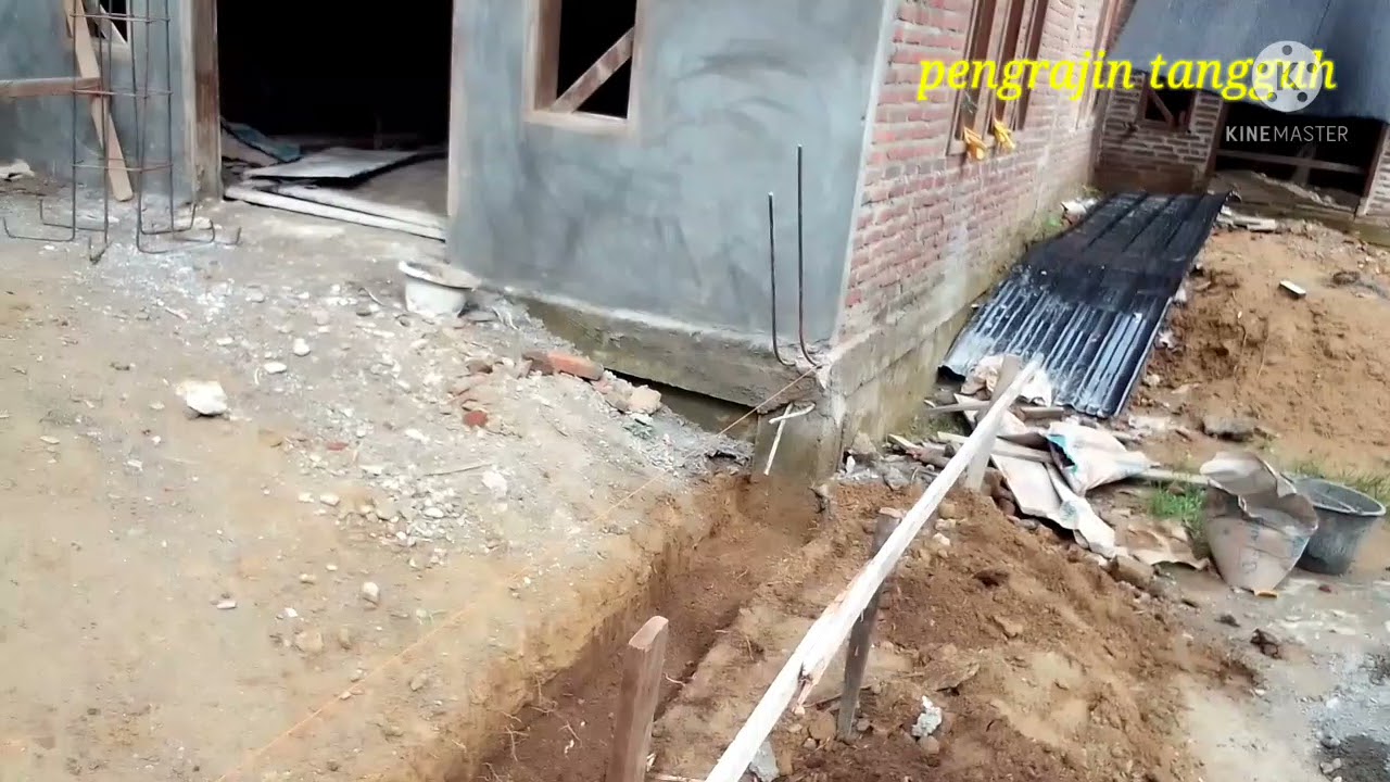 PEMBUATAN PONDASI TERAS DEPAN,DENGAN UKARAN,,,,3×4 - YouTube