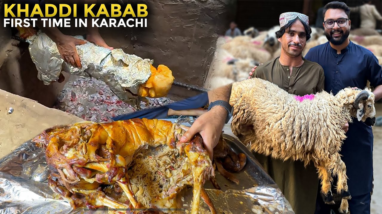 EXTREME Stuffed Lamb | Khaddi Kabab | Chakki Wala Dumba | First Time In ...