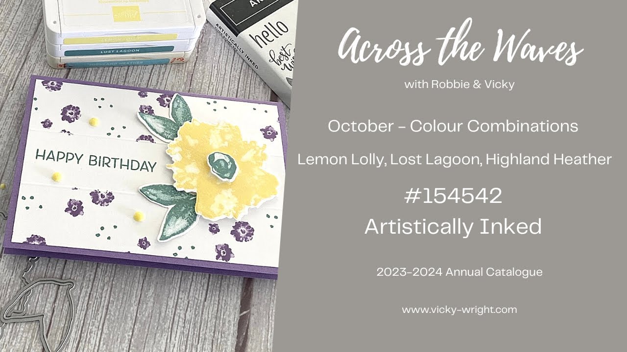 #203 | Stampin' Up! | Artistically Inked | Colour Combination 3 - YouTube