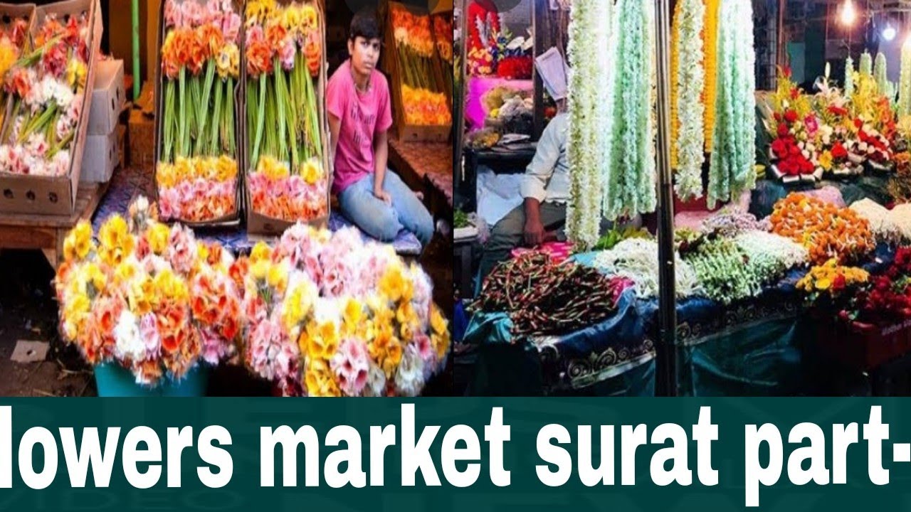 flowers market surat part 2 || surat bigest phool market alka puri ...