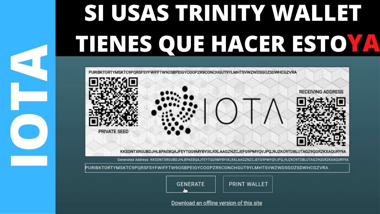 IOTA TRINITY WALLET Cómo asegurar tus IOTA con SEED MIGRATION TOOL - YouTube