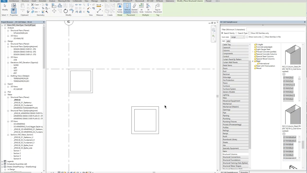 Revit - Lock Structural Columns to Grid - YouTube