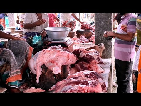 Excellent Beef Meat Market at Jhenaidah in BD // Amazing Meat ...