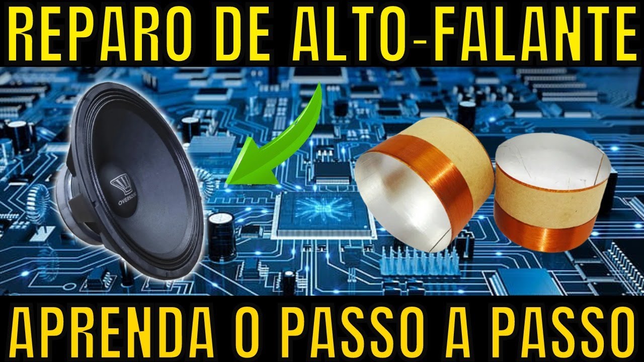 Conserto de AUTO FALANTE técnica para troca do cone 2023 VÍDEO 01 - YouTube