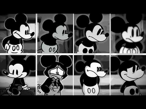Different versions and skins of Mickey sing Unhappy || Mickey Appreciation