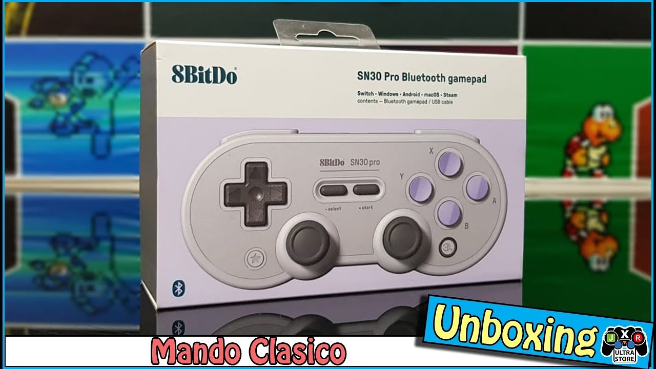 Unboxing Control 8Bitdo Nintendo Switch Ed SNES - Super Nintendo ...