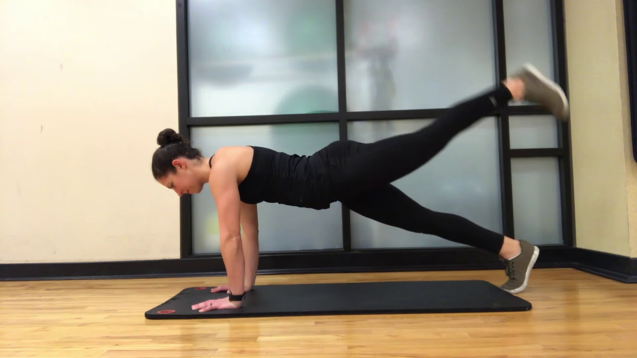 Plank with Alternating Rear Leg Raises - YouTube