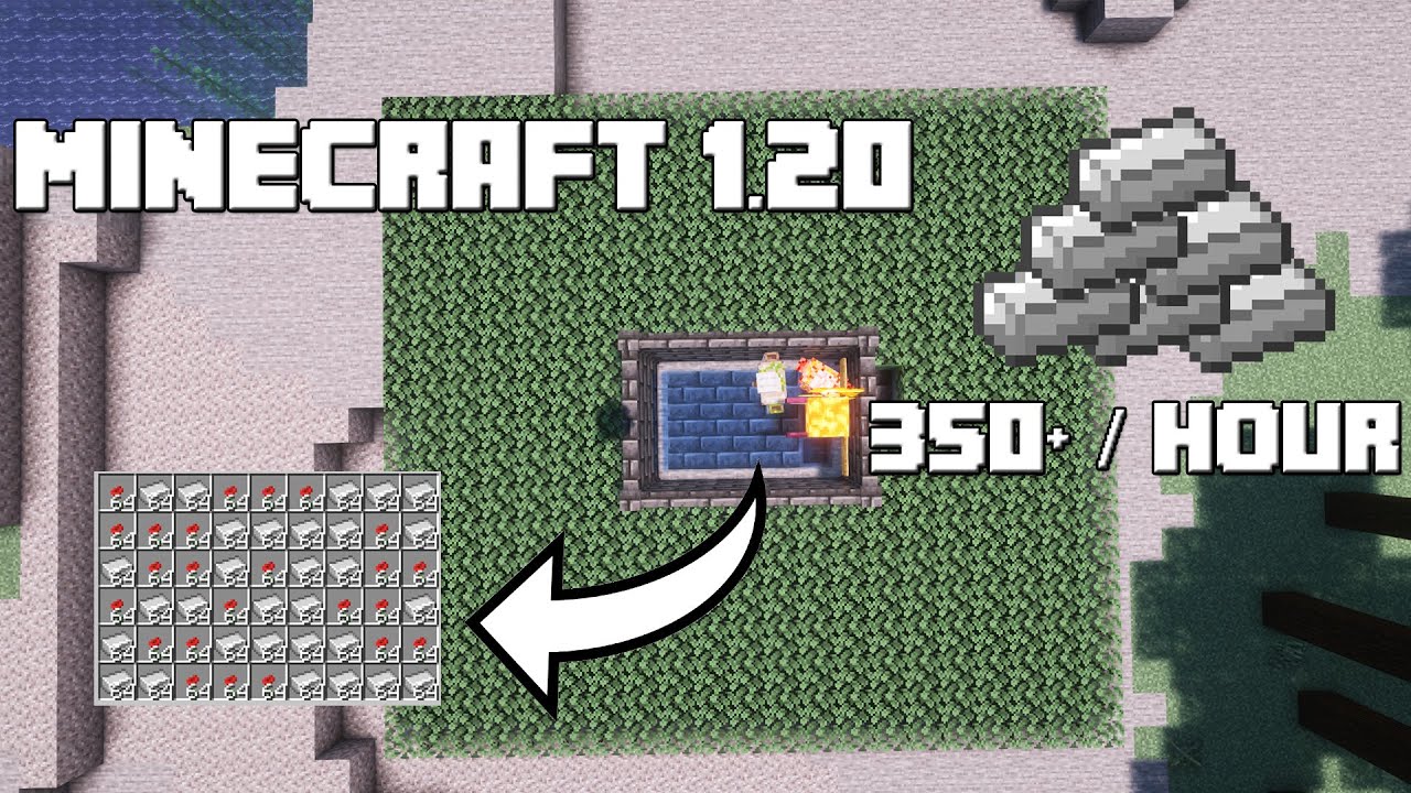 Minecraft 1.20: Simple And Efficient Early Game Iron Farm! 350+ Hour ...
