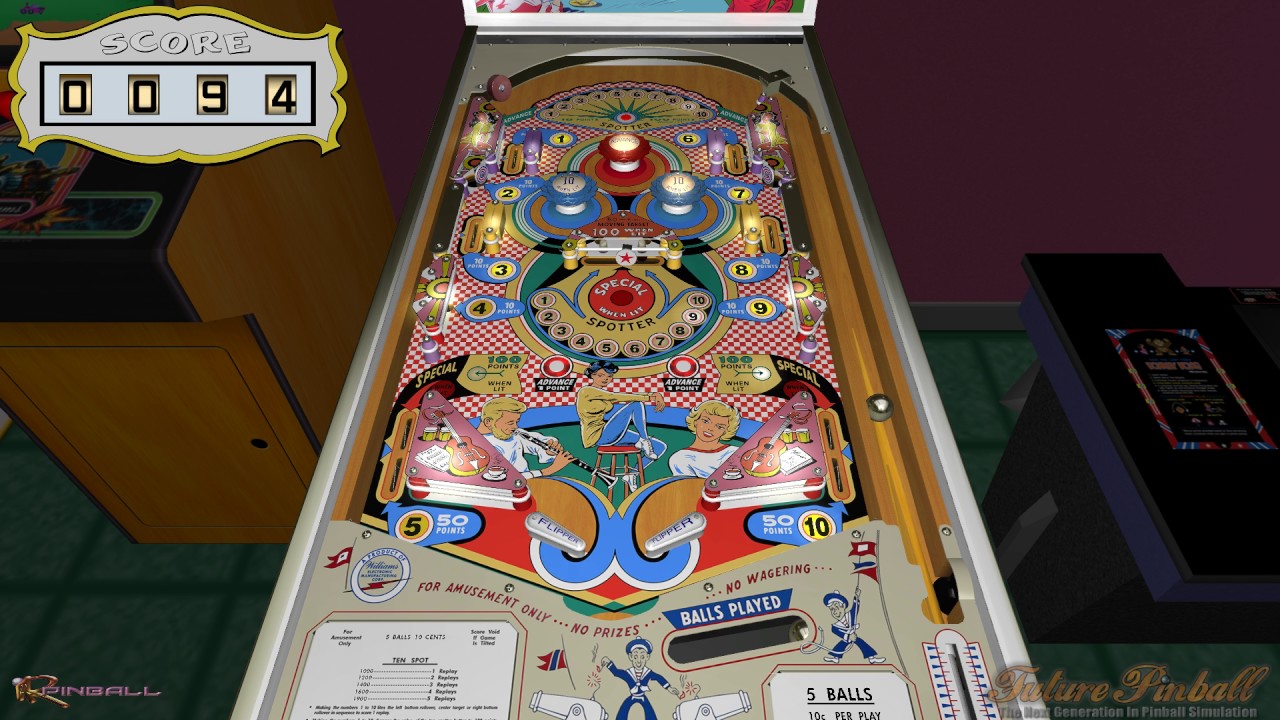 Future Pinball Ten Spot Williams 1961 - YouTube
