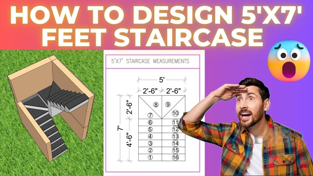 How to Design a Perfect Staircase in 5x7 Feet l 5x7 ಅಡಿ ಸ್ಥಳದಲ್ಲಿ ...