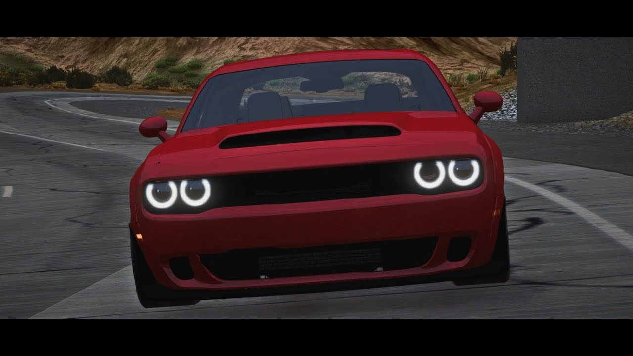 Dodge Demon on BeamNG - BEAMCRASH #short - YouTube