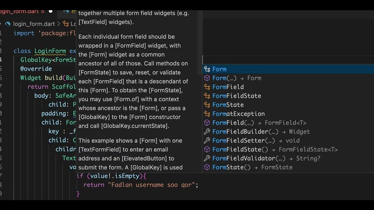 flutter forms - YouTube