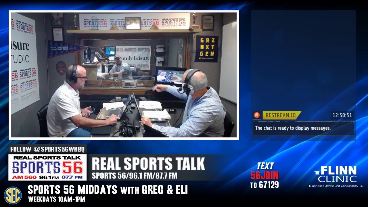 Sports 56 Middays w/ Greg Gaston & Eli Savoie - YouTube