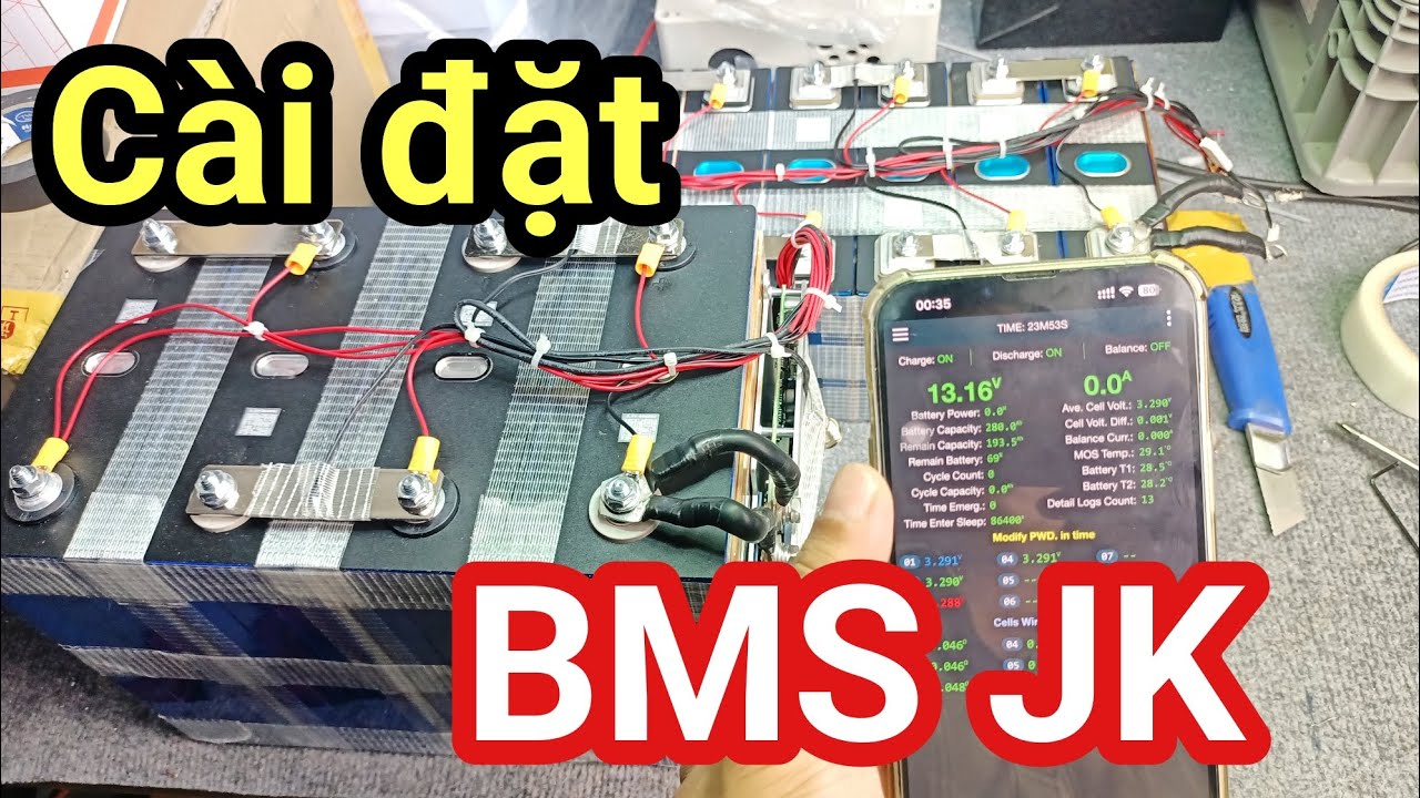 Shop Solar - Hướng dẫn cài đặt mạch BMS JK chuẩn - YouTube