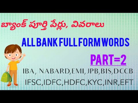 bank full form of words//full form (abbreviations)//all bank name full ...