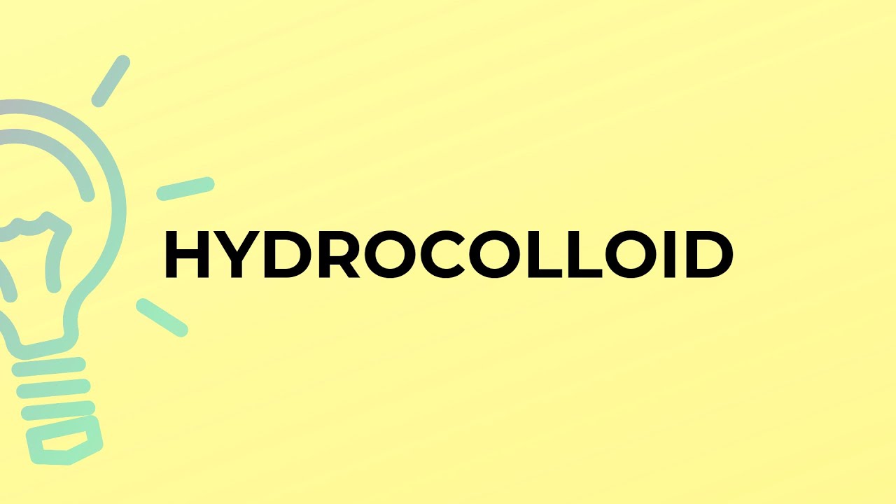 What is the meaning of the word HYDROCOLLOID? - YouTube